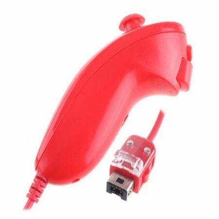 Nunchuk Nunchuck Game Controller for Nintendo Wii Red