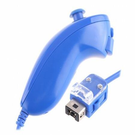 Nunchuk Nunchuck Game Controller for Nintendo Wii Dark Blue
