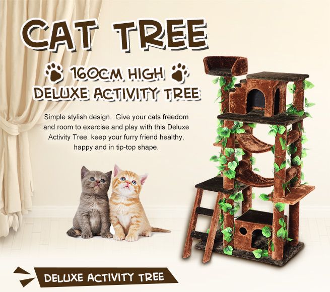 Deluxe 160cm Cat Activity Tree | Crazy Sales