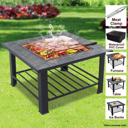 Multi-Function BBQ Pit-Black