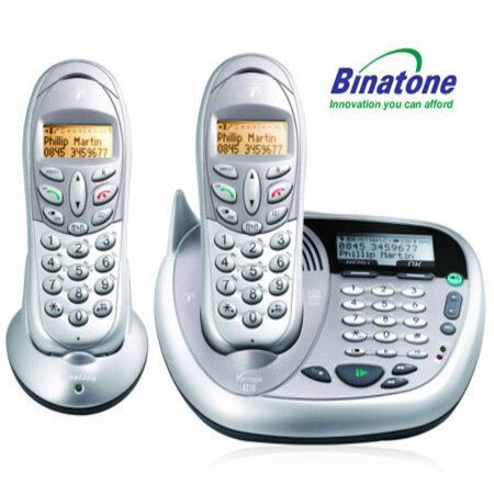 Binatone Vantage 4210 Twin Stylish Digital Cordless Telephones with ...