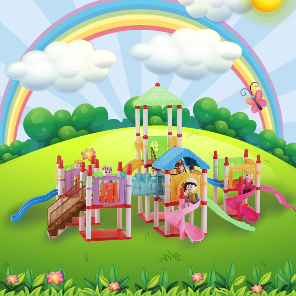 Miniature Playground Play Set
