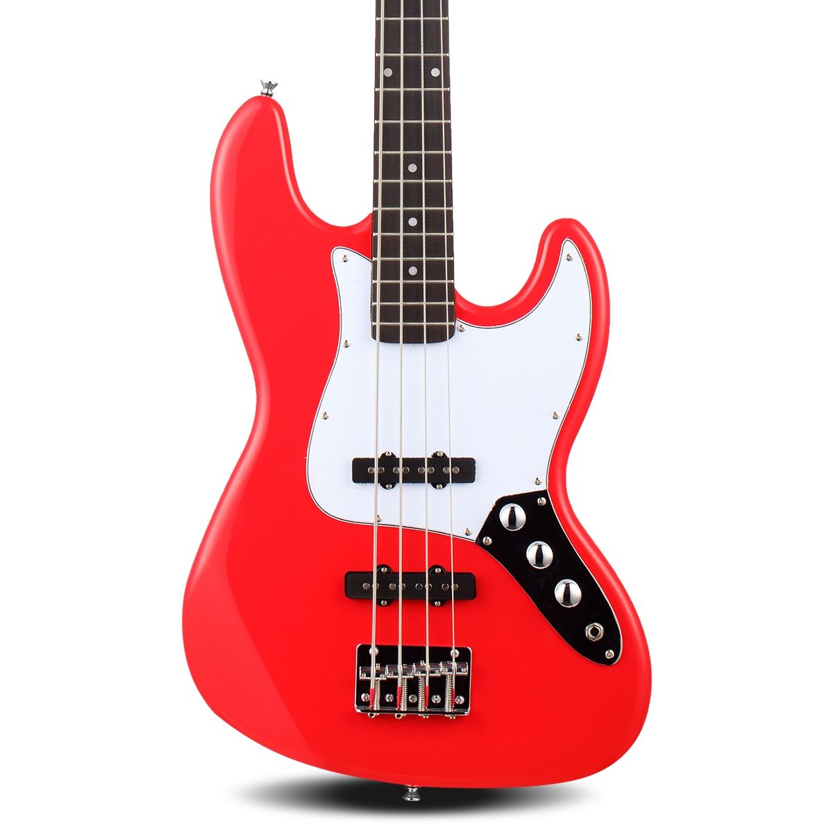 Red Colour Full Size Electric Bass Guitar Pack - Crazy Sales