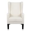 Cream Wingback Lounge Chair