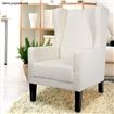 Cream Wingback Lounge Chair