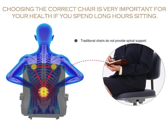 Ergonomic Split Back Chair without Headrest - Crazy Sales