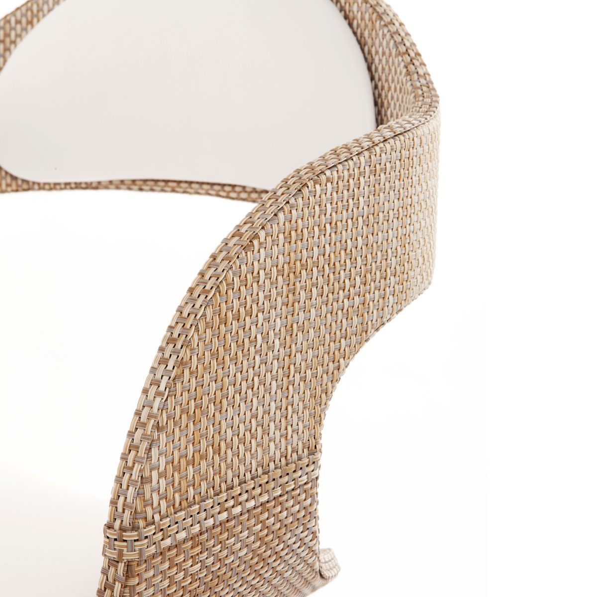 Set of 2 Round Wicker Bar Stools - Cream - Crazy Sales