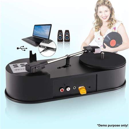 Vinyl Record to MP3 USB Turntable Converter
