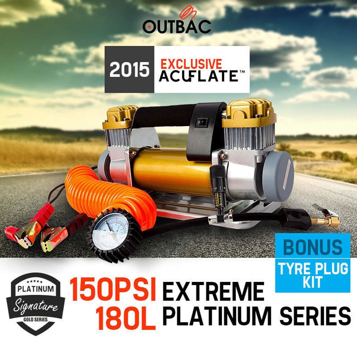 Outbac 12V Portable Car Air Compressor