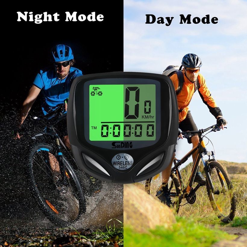 Bicycle Speedometer and Odometer Wireless Waterproof Cycle Bike Computer with LCD Display Multi Functions Crazy Sales
