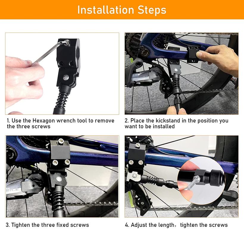 Bike kickstand 16 inch store