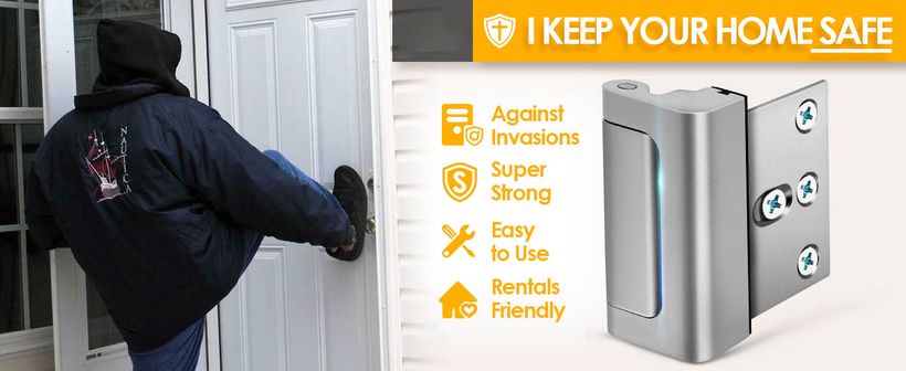 800lb Force Door Lock Home Security Door Lock - 800lb Force Child Proof ...