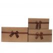 3 pcs Brown Gift Boxes Case For Wedding party Xmas birthday Present ...