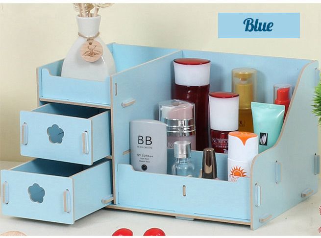 Purple DIY Storage Box Mini Makeup Case | Crazy Sales