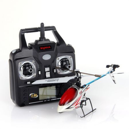 Syma F3 4CH 2.4G RC Remote Control Helicopter Gyro LCD Display - White