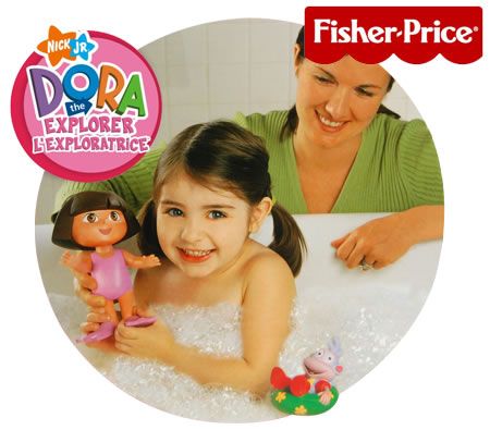 Dora The Explorer Splash Around Dora And Boots Kids Fun Play Set Bath Toy