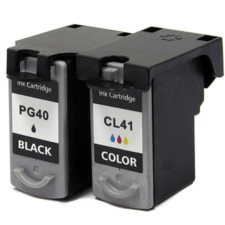 2x Ink Cartridge PG40 CL41 for Canon MP210 MP220 MP170 MP160 MP150 ...