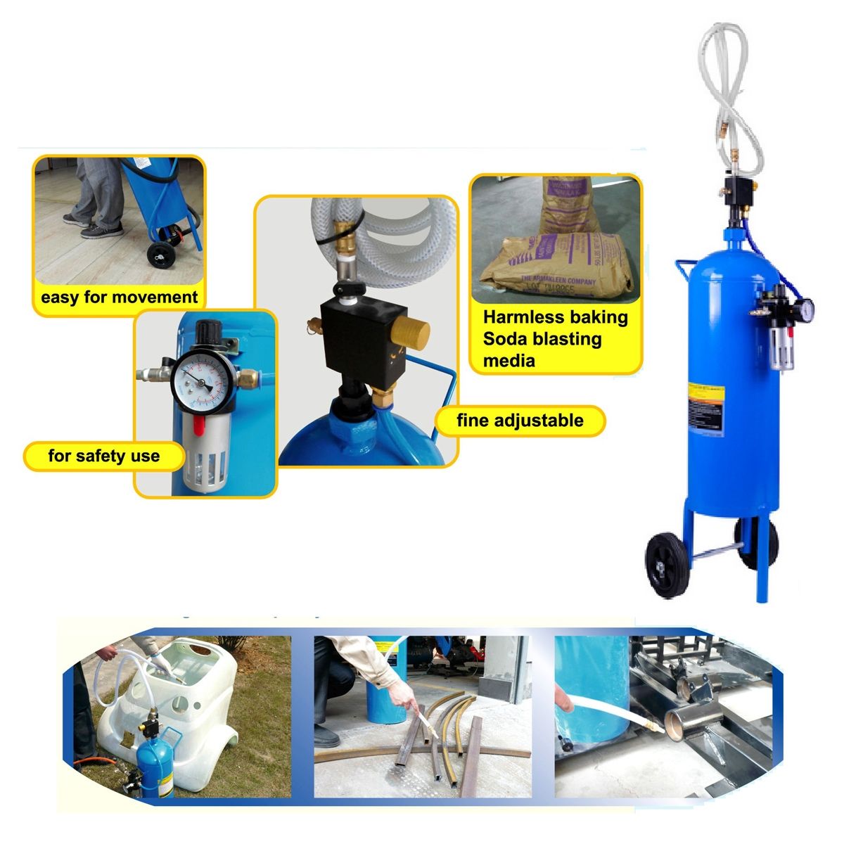 Portable Soda Blaster With Wheels | Crazy Sales