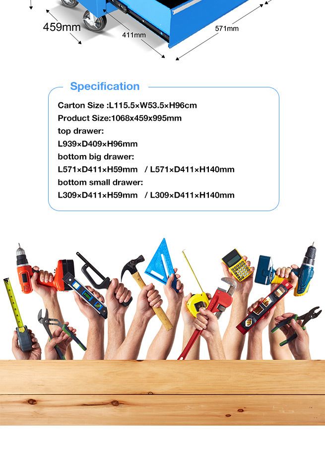 42" Tool Cabinet 11 Drawer Toolbox Chest | Crazy Sales