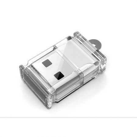Smallest Mini USB 2.0/1.1 TF/ Micro SD Memory Card Reader Transparent