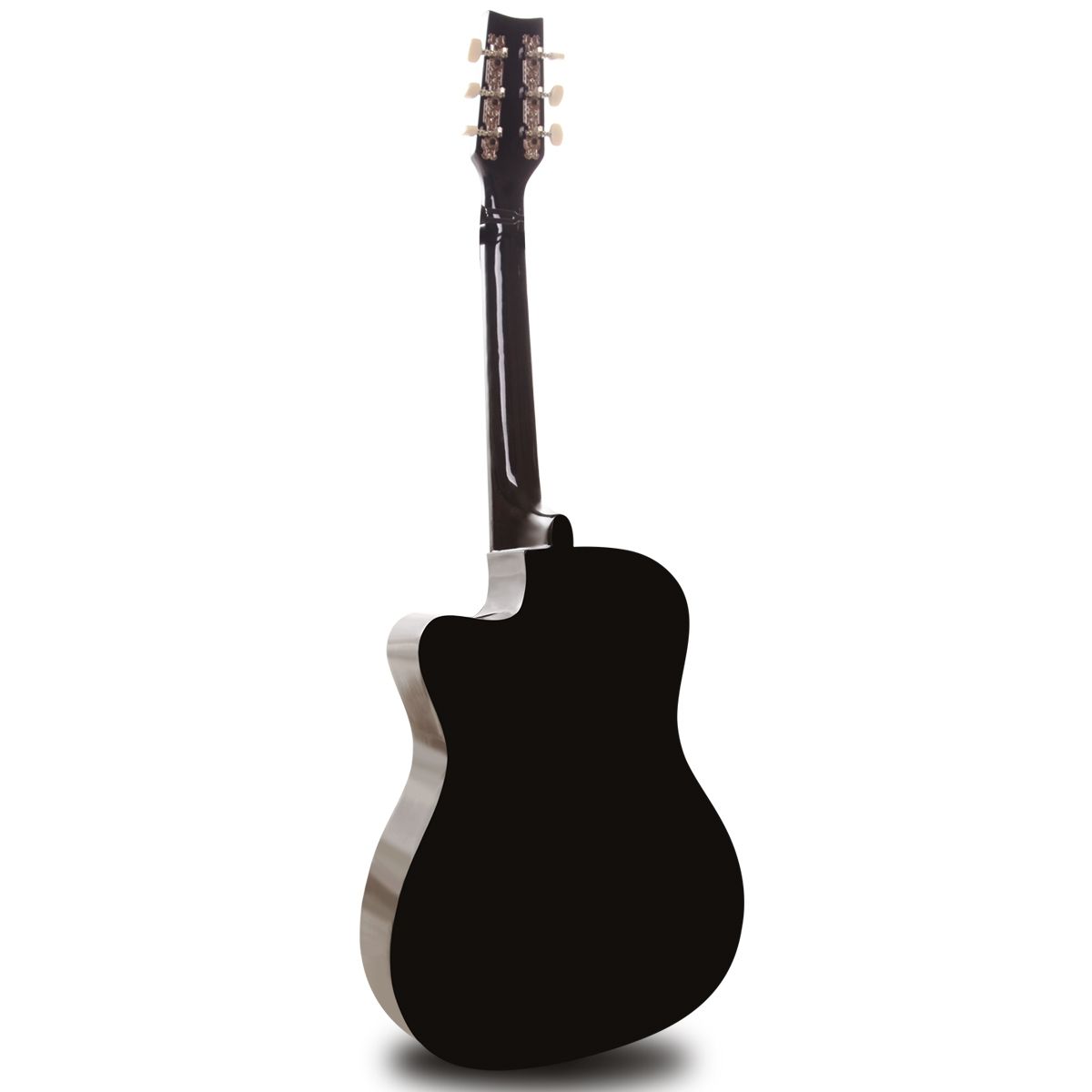 38" Steel String Cutaway Acoustic Electric Guitar Pack (Black) | Crazy ...