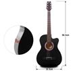 38" Steel String Cutaway Acoustic Electric Guitar Pack (Black)