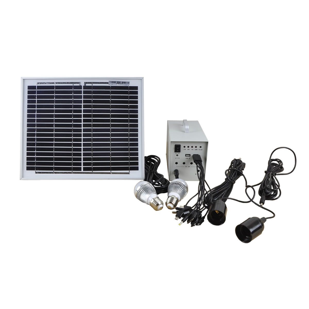 Free shipping! Portable Solar Light & Battery Charger System