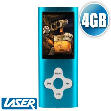 Laser Q13-MP4 4GB 1.8" TFT MP3 / WMA / JPEG Multimedia Media Video MP4 ...