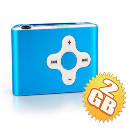 2GB Mini MP3 Player in Blue