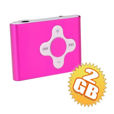 2GB Mini MP3 Player in Pink