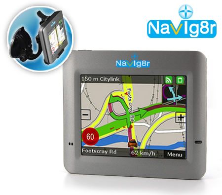 Laser Navig8r G35 GPS Navigation System - 3.5 inch LCD Touch Screen