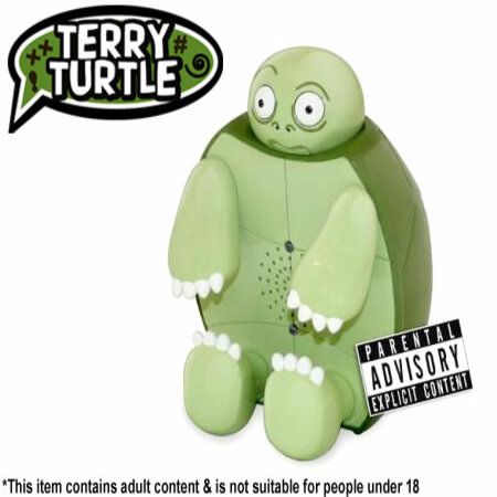 Terry Turtle Motion Activated Swearing Turtle - Over 25 Shocking Outbursts