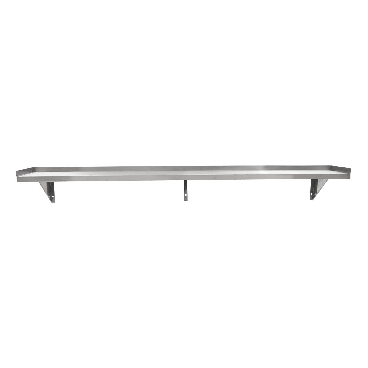 Stainless Steel Wall Mounted Shelf-2400mm x 300mm | Crazy Sales