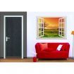 3D Evening Twilight Window View Removable Wall Art Sticker Decal Decor