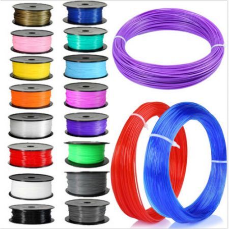 20pcs ABS Plastic Filament 1.75mm 5M Length For 3D Printer and 3D pen ...