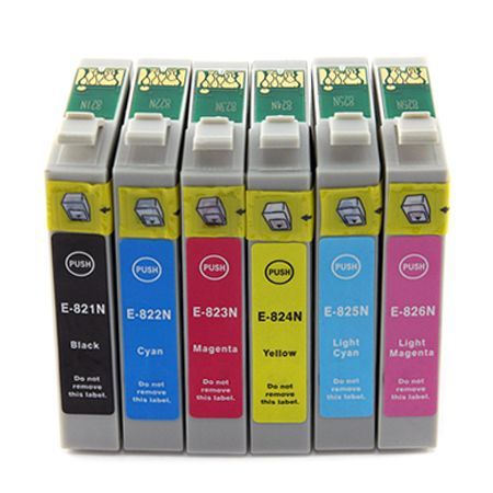 14 x Compatible Ink Cartridges T0821 81N 82N for Epson 1430 Artisan 725 ...