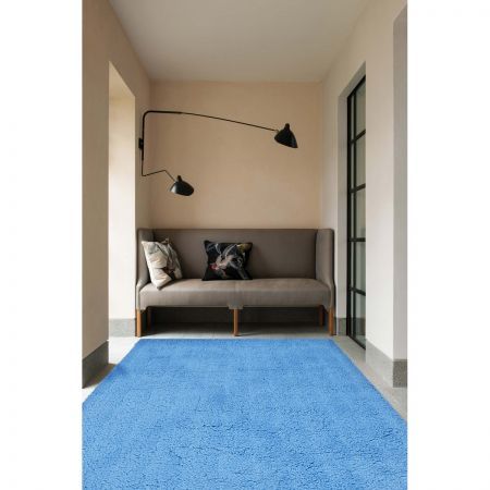 Texture Shag Rug Blue-280x190cm