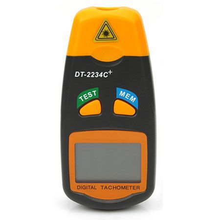 LCD Digital Laser Tachometer RPM REV Counter Handheld Tach Motor Speed Kit