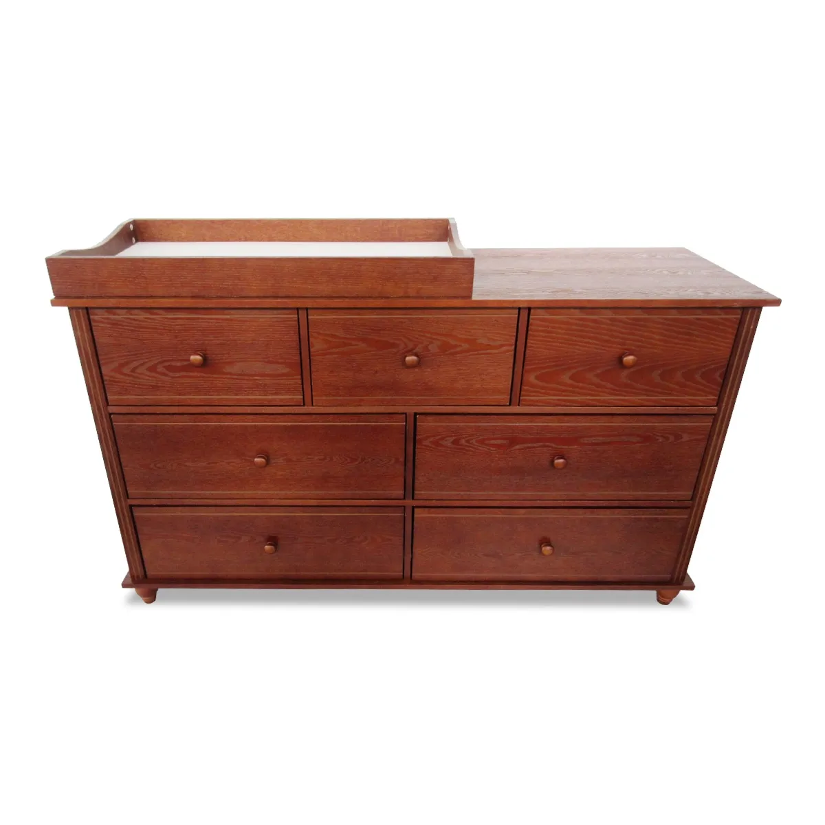 Walnut Baby Changing Table with Four Drawers-Small | Crazy Sales