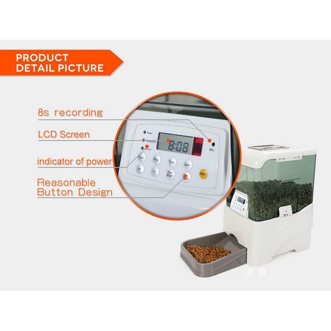 PF-21B Remote Controlled Automatic Pet Feeder Programmable LCD Control ...