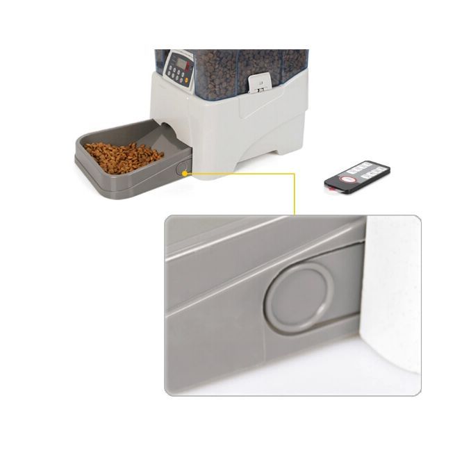 PF-21B Remote Controlled Automatic Pet Feeder Programmable LCD Control ...