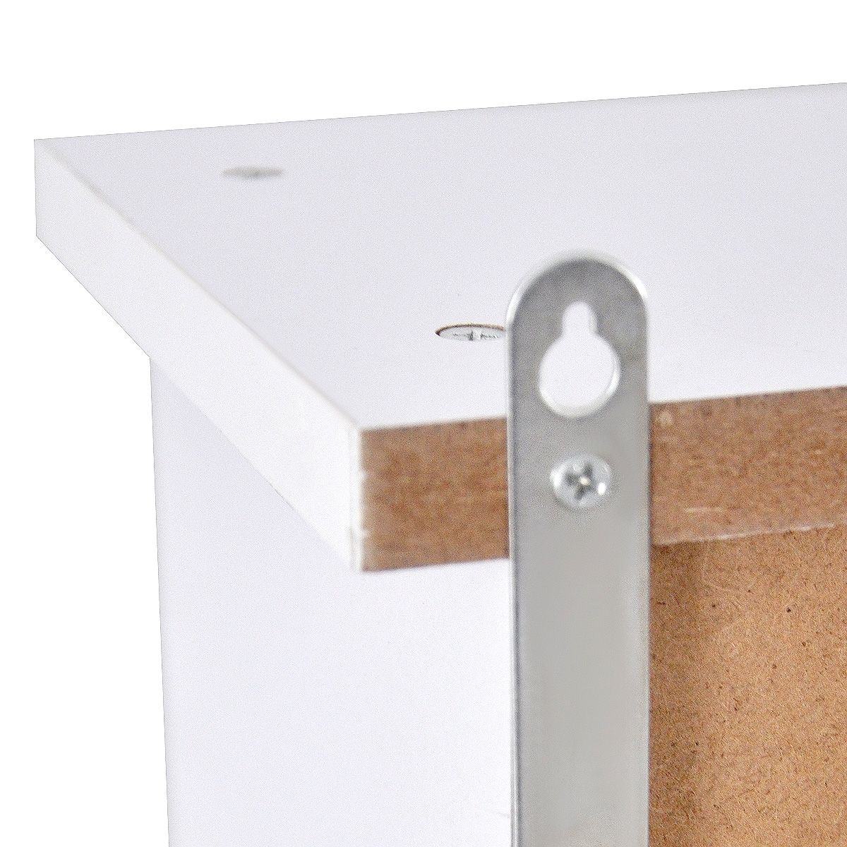 White 4-Compartment Coat Rack Cabinet | Crazy Sales