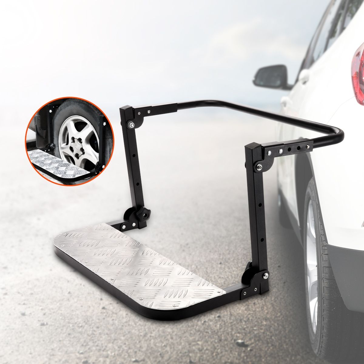 Fully Adjustable Folding Wheel Step