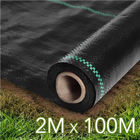 100GSM Woven PP Weed Control Mat-2MX100M
