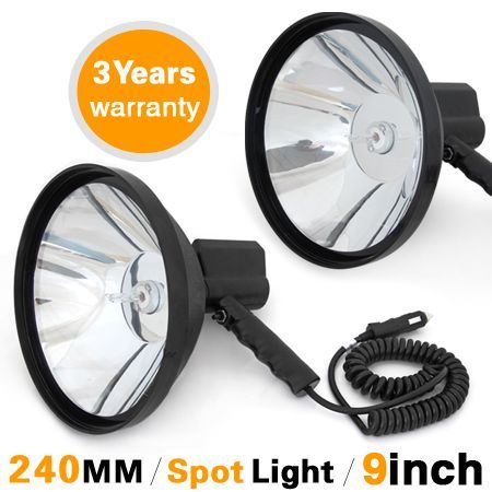 100W HID 9" Hand held 240mm Off Road Camping Spot Light Hunting Fishing ...