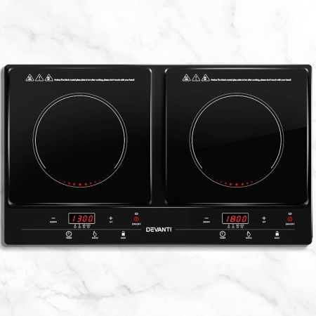 Devanti Induction Cooktop Portable Cooker Ceramic Cook Top Electric Hob ...